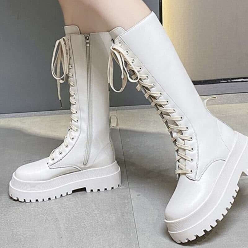 Bottes à lacets hautes et modernes - SamBottes